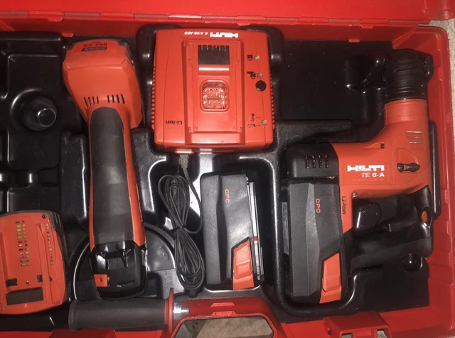 KIT HILTI PERFORATEUR Hilti Te6A36V + Meuleuse Hilti Ag125A22 ...