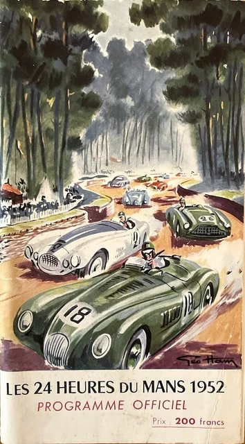 PROGRAMME OFFICIEL 24 Heures Du Mans 1952-24 Hours Le Mans 1952 ...