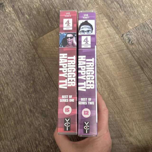 TRIGGER HAPPY TV Best Of Series 1 & 2 VHS Channel 4 With Dom Joly £6.20 ...