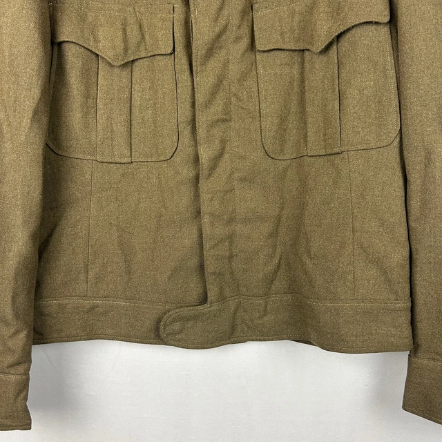 ARMY WWII OLIVE Drab Wool Field Jacket 1944 Vintage Ciccotelli Men's ...