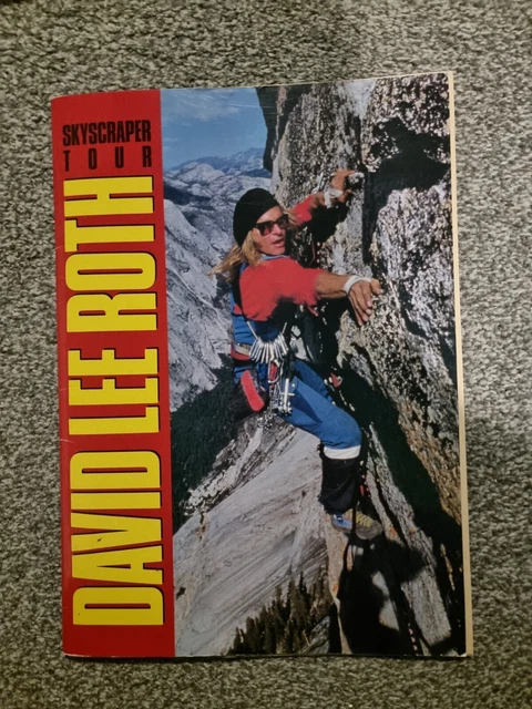 DAVID LEE ROTH(VAN Halen) skyscrapers 1988 Japan tour programme £50.00 ...