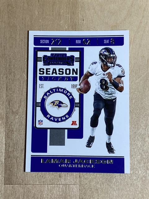 HOT 2019 BALTIMORE Ravens NFL MVP Lamar Jackson Panini Contenders EUR 0 ... HOT 2019 BALTIMORE Ravens NFL MVP Lamar Jackson Panini Contenders EUR 0 ...