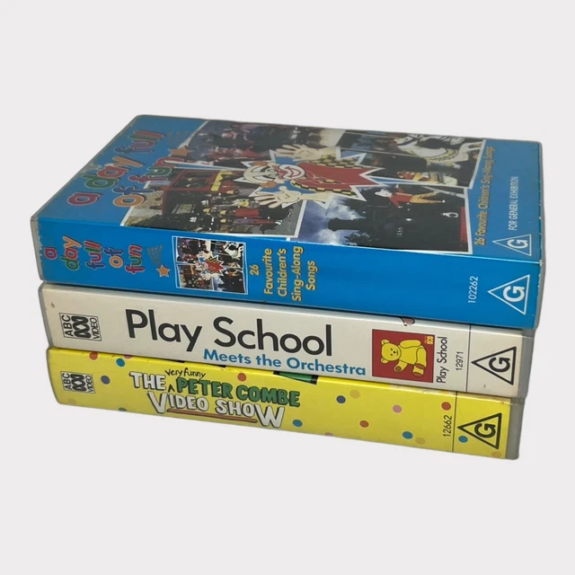 ABC FOR KIDS 3x VHS Tape Bundle (A Day Full of Fun + Play School ...