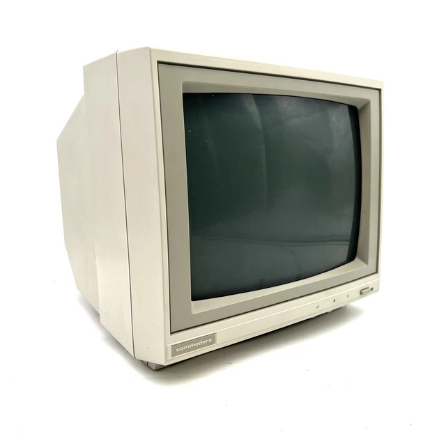 RETRO MONITOR COMMODORE Dm602 Fosfori Verdi monocromatico boxato con ...