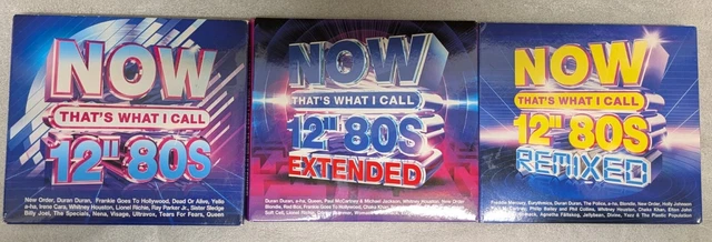 NOW THATS WHAT I Call 12" 80s 12" 80s Extended 12" 80s Remixed Full Set ...