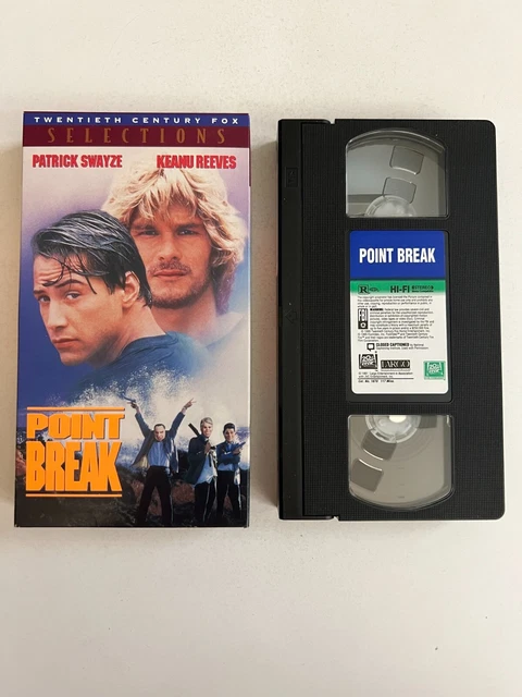 POINT BREAK (VHS, 1991) Patrick Swayze Keanu Reeves £5.88 - PicClick UK