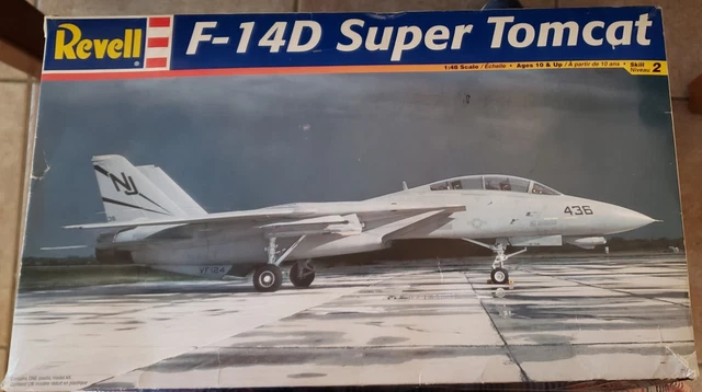 REVELL F-14D SUPER Tomcat Airplane Model Kit (1:48) 85-4729 / Vgc ...