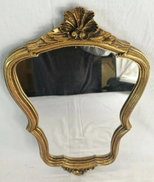 ANCIEN MIROIR BOIS DORE Style LOUIS XV MOTIF COQUILLE Reflet Mirror Art R EUR 15,50 - PicClick FR