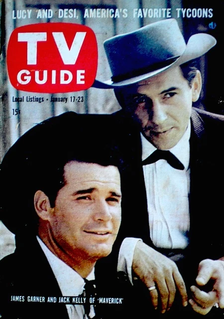 TV GUIDE 1959 Maverick James Garner Jack Kelly VTG #303 Lucille Ball ...