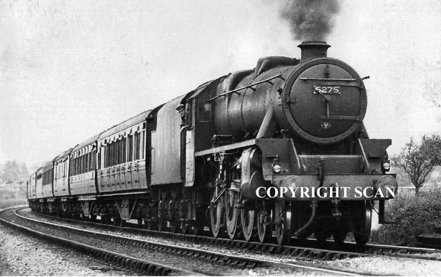 RAILWAY STEAM PHOTO. 5275 LMS 5MT Near WICKWAR 37 £2.99 - PicClick UK