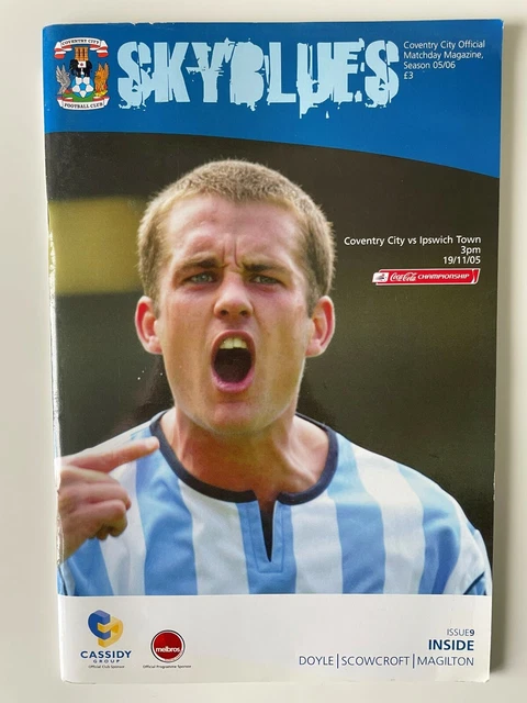 COVENTRY CITY V Ipswich Town. 19Th November 2005. Coca Cola ...