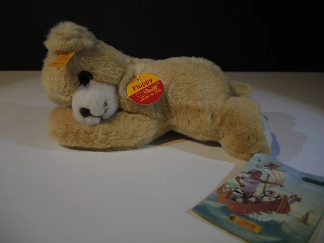 STEIFF - TEDDY "Floppy" liegend mit Knopf im Ohr EUR 13,90 - PicClick DE