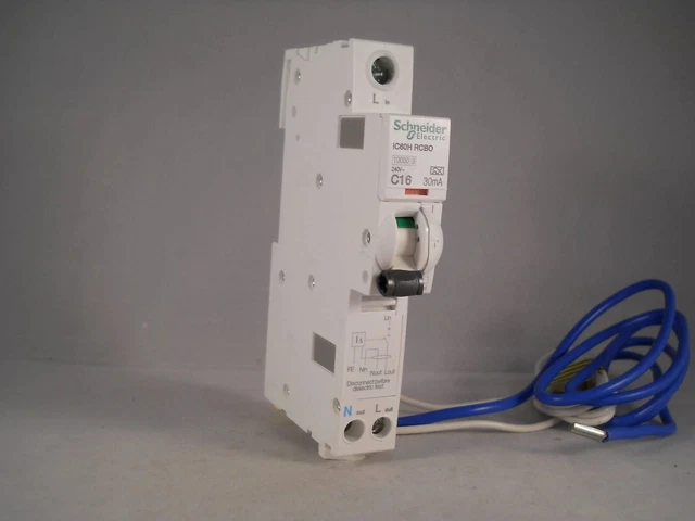 SCHNEIDER RCBO 16 Amp 30mA Type C 16A Acti9 iC80H £19.00 - PicClick UK