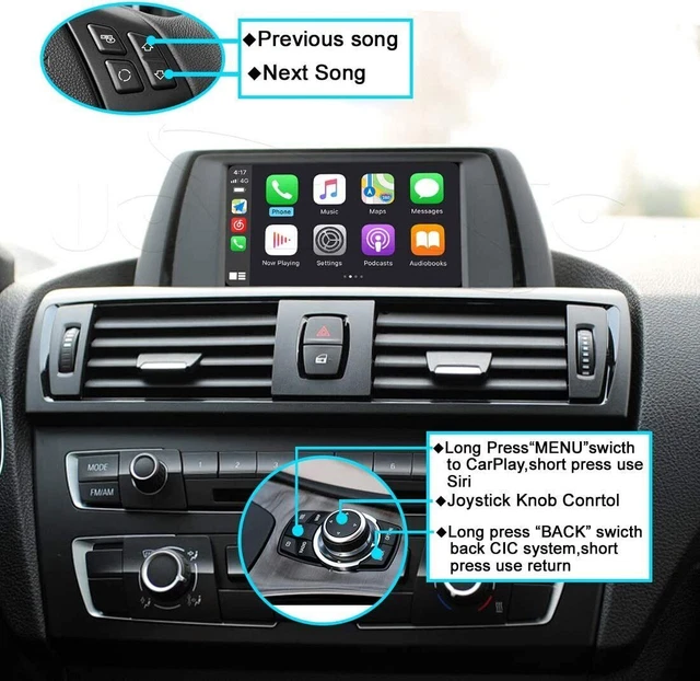 WIRELESS CARPLAY ANDROID Auto Retrofit Kit Decoder Fit for BMW CIC ...