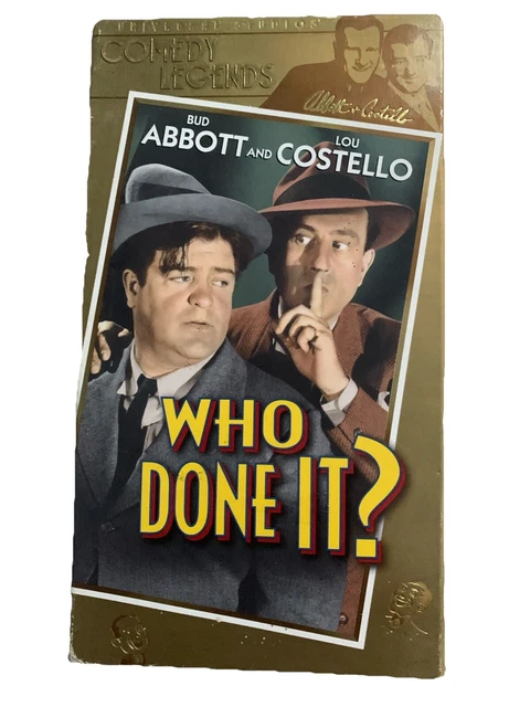WHO DONE IT Collectors Edition HTF Abbott Costello PLUS Jack Beanstalk ...