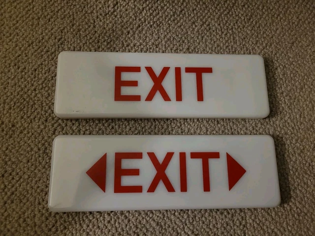 AIRBUS BOEING AVIATION Aircraft Exit Sign Collectors Bar Mancave FAST P ...