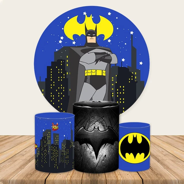 ROUND CARTOON THEME Batman Night Party Backdrop Kit $37.79 - PicClick AU