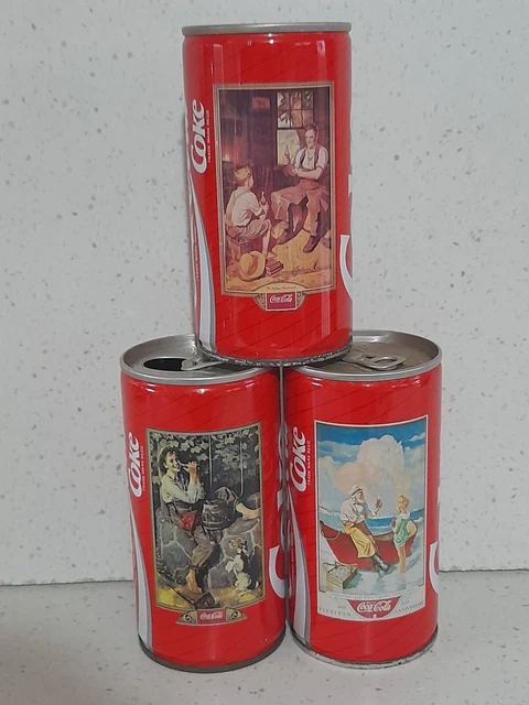 COCA COLA COKE Trade Mark Regd Picture Vintage Empty Cans - $25.00 ...