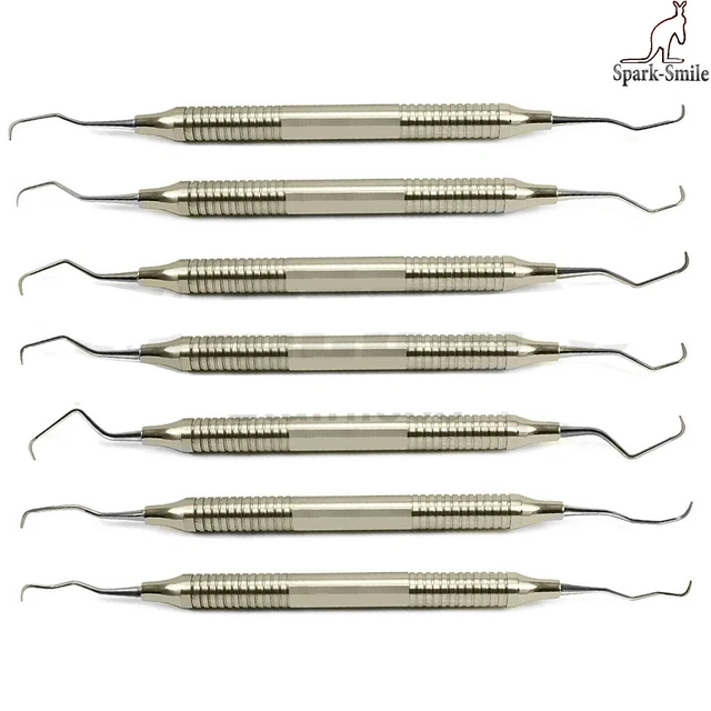 PERIODONTAL SURGICAL CURETTES Dental Gracey Bone Curette Perio Double ...