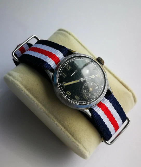 OROLOGIO SECONDA GUERRA mondiale Helma dh Dienstuhr esercito militare ...