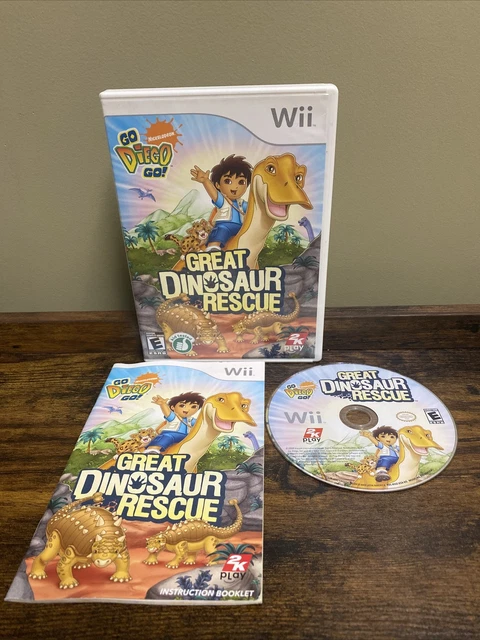 GO, DIEGO, GO Great Dinosaur Rescue Nintendo Wii Complete W/ Manual ...