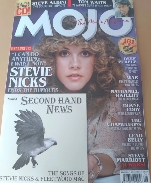 MOJO #369 STEVIE Nicks (MAGAZINE,CD) August 2024 [NEW] £9.49 - PicClick UK