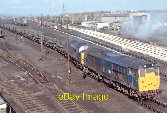 PHOTO RAILWAY 6X4 Class 37 31143 and 37067 MGR Train Wath Yard in 1983 ...