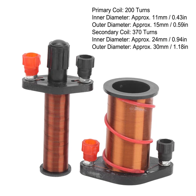 PRIMARY SECONDARY COIL Physical Electromagnetic Induction Coil ...