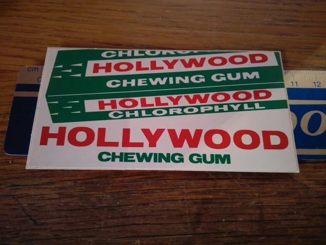 VINTAGE STICKER STICKER Chewing Gum Hollywood $5.78 - PicClick