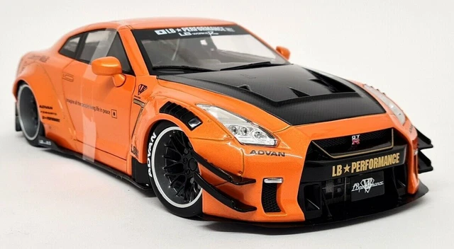 SOLIDO 1/18 SCALE - Nissan R35 GT-R LB Works Type 2 Orange Diecast ...