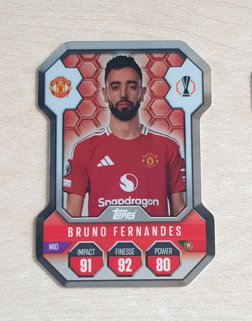 BRUNO FERNANDES SHIELD Card # SH 5 - Topps Match Attax 2024/25 24/25 £4 ...