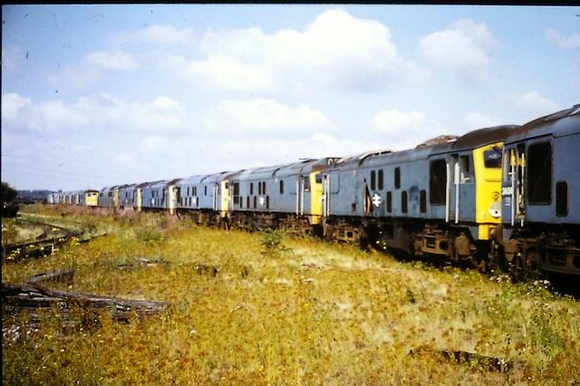 ORIGINAL~35MM COLOUR SLIDE~LOADS of Class 24,s Scrap at Swindon C~1977 ...