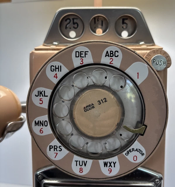 VINTAGE WESTERN ELECTRIC Company Rotary Dial Pay Telephone *Lamp* 3 ...