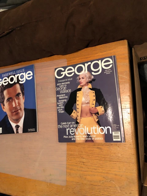 GEORGE MAGAZINE INAUGURAL & Farewell Issue, John Kennedy Jr JFK 1995 ...