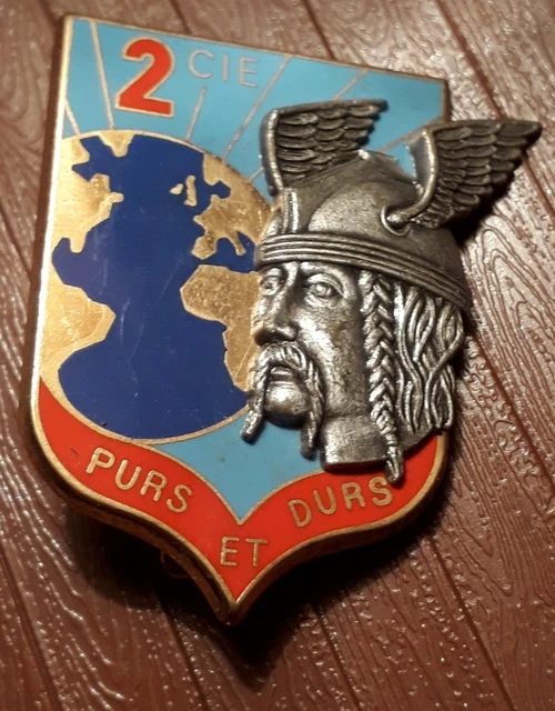 INSIGNE MILITAIRE 2 Compagnie 92 RI Régiment d'Infanterie pièce rare ...