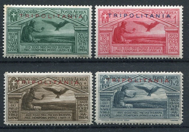 TRIPOLITANIA 1930 VIRGILIO Posta Aerea Serie Completa Mnh** Cat. S25 ...