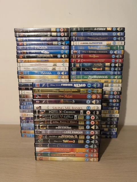 LARGE DISNEY DVD Bundle. Children's Family, Kids, Job Lot Disney. 70+ Titles £34.99 - PicClick UK