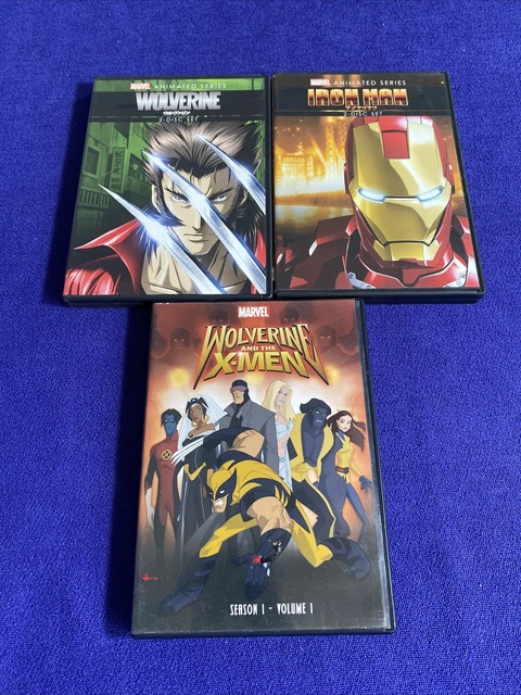 MARVEL ANIMATED SERIES DVD Lot of 3 - Wolverine, Iron Man, X-Men $10.00 ...