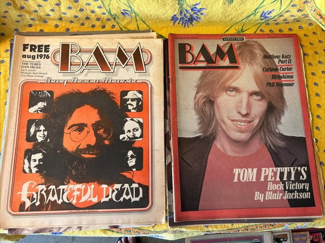 BAM MAGAZINE 1970’S, 80’s ; LOT OF 12 - SEE PHOTOS FOR COVERS AND ...