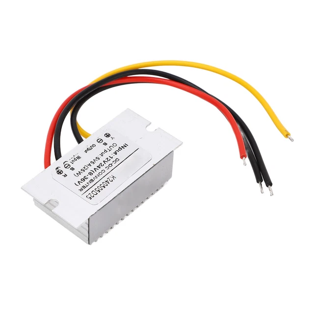 DC MODULE VOLTAGE Converter Module 12V 24V To 5V 5A Aluminum Shell For ...
