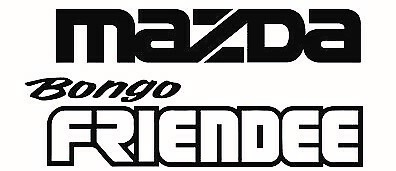 MAZDA BONGO FRIENDEE Logo Jdm Decal Stickers Vinyl Campervan 😀 £5.00 ...
