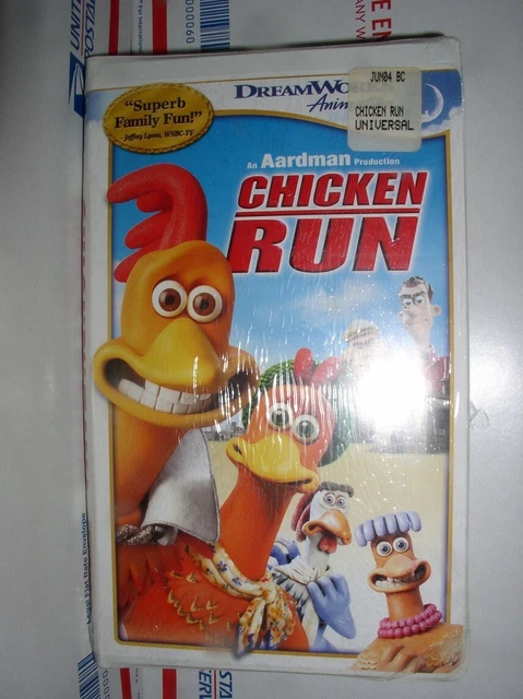 VHS CHICKEN RUN (VHS, 2000, DreamWorks) CLAMSHELL NEW FACTORY SEALED ...