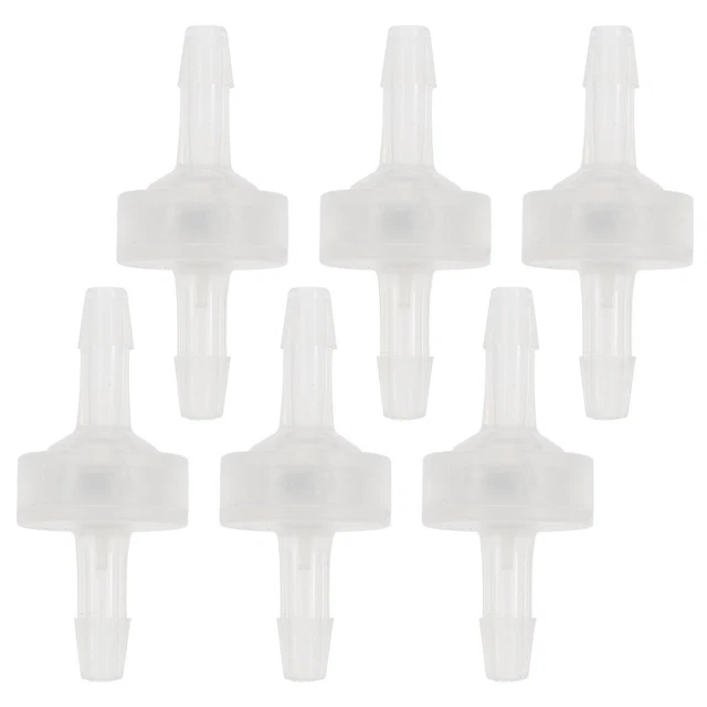 6PCS CHECK VALVE One Way Plastic Barb Valve for Oil Gas $18.68 ...