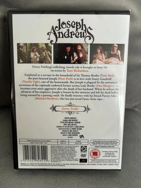 JOSEPH ANDREWS DVD Peter Firth, Ann Margret New Factory Sealed Uk Rare ...