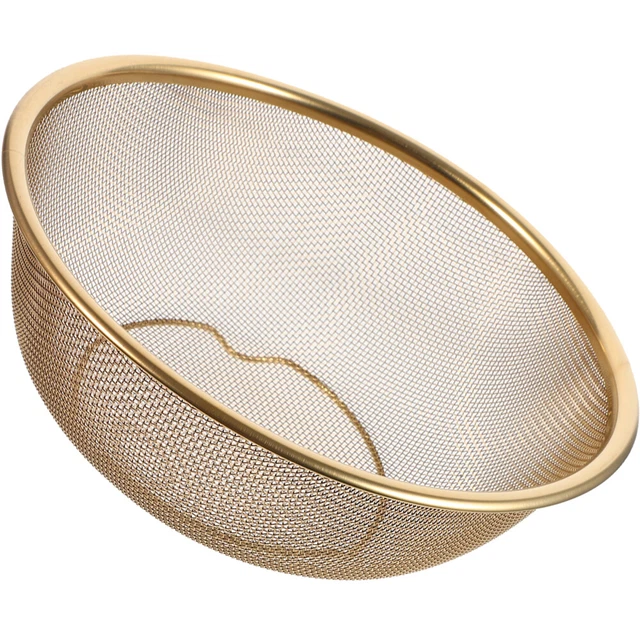 EDELSTAHL-MESH-SIEB, RUNDER SIEBKORB, Öl-Wasser-Siebkorb, Küchenbedarf ...