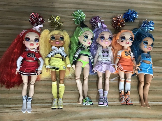 RAINBOW HIGH CHEERLEADER Dolls X 6 - Full Set bundle joblot £59.99 ...