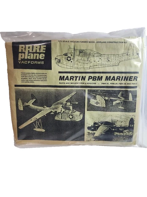 RARE PLANE VACUFORM 1/72 Kit Martin PBM Mariner $30.00 - PicClick CA