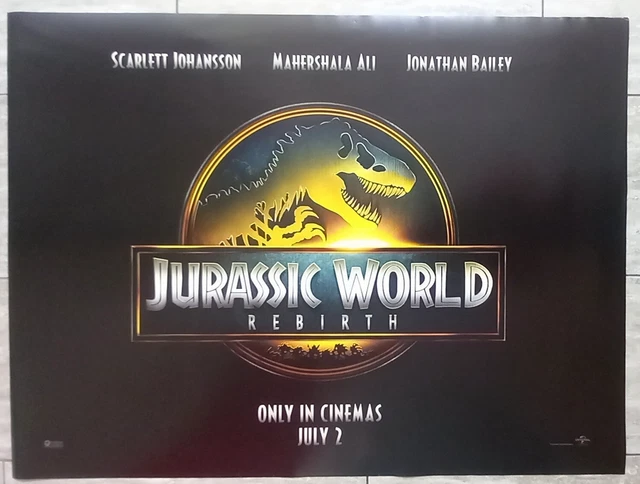 JURASSIC WORLD: REBIRTH (2025) D/S Advance UK Quad Poster, Scarlett ...