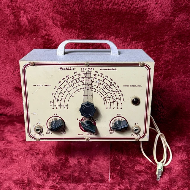 VINTAGE HEATHKIT RF Signal Generator Model G-5, Powers On But Untested ...