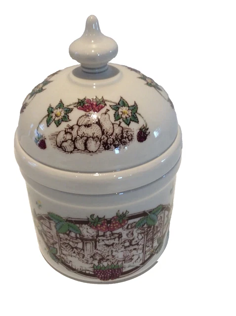 VINTAGE BONCATH POTTERY Preserve Lidded Jar (designed for Welsh Lady ...